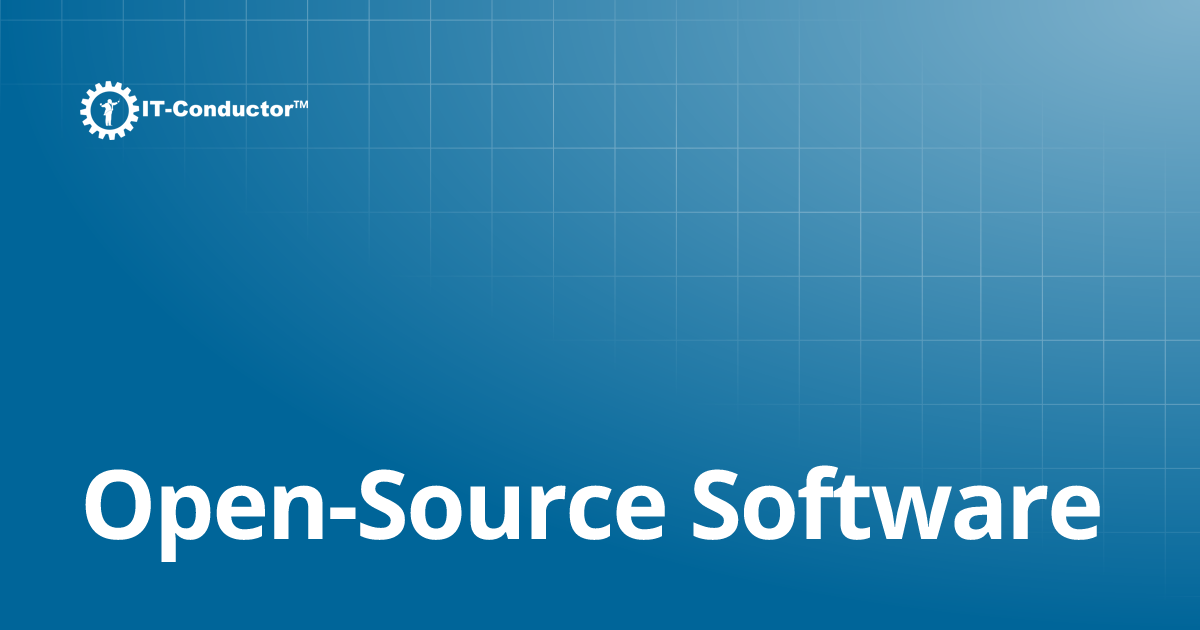 Open-Source Software | IT-Conductor Documentation